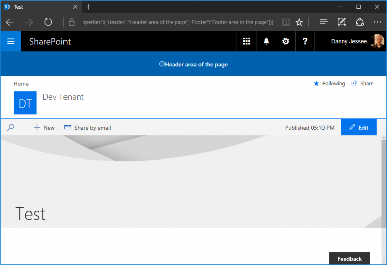 Custom Modern Page Header And Footer Using Sharepoint Framework Part 2 Running With Elevated